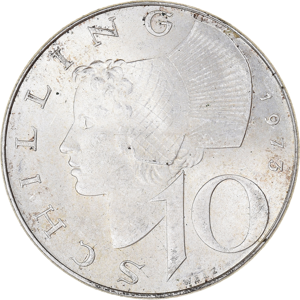 Coin, Austria, 10 Schilling, 1973, , Silver, KM:2882 | European Coins