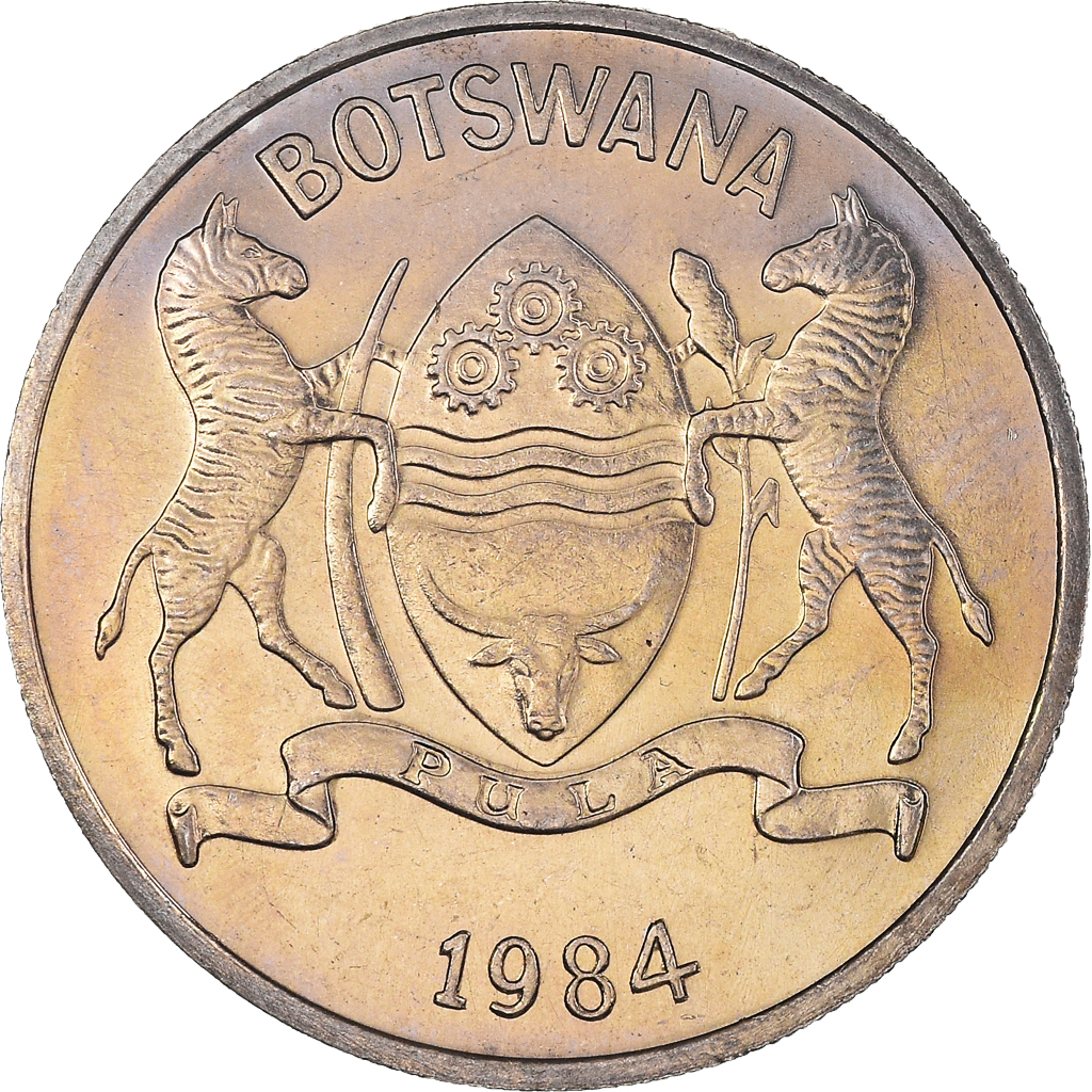 Coin, Botswana, 25 Thebe, 1984, British Royal Mint, , Copper-nickel, KM:6