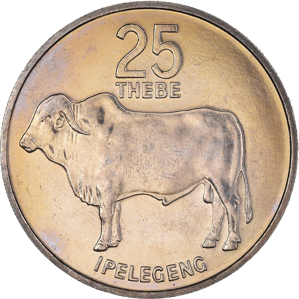 Coin, Botswana, 25 Thebe, 1984, British Royal Mint, , Copper-nickel, KM:6