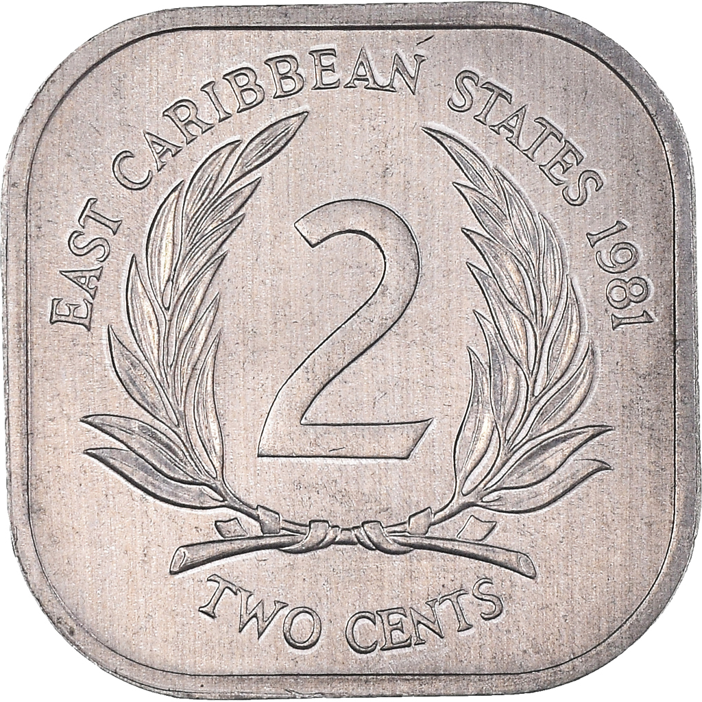 Coin, East Caribbean States, Elizabeth II, 2 Cents, 1981, , Aluminum
