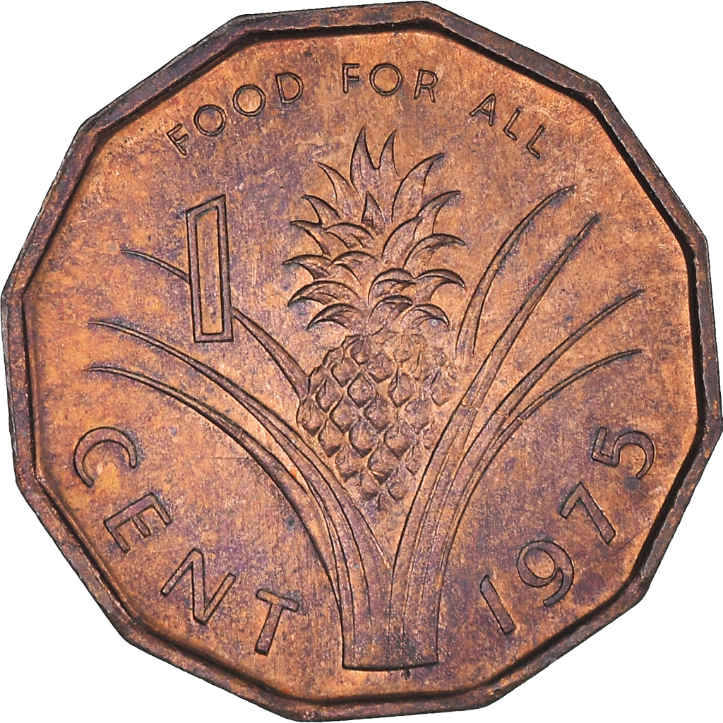 Coin, Swaziland, Sobhuza II, Cent, 1975, British Royal Mint, , Bronze
