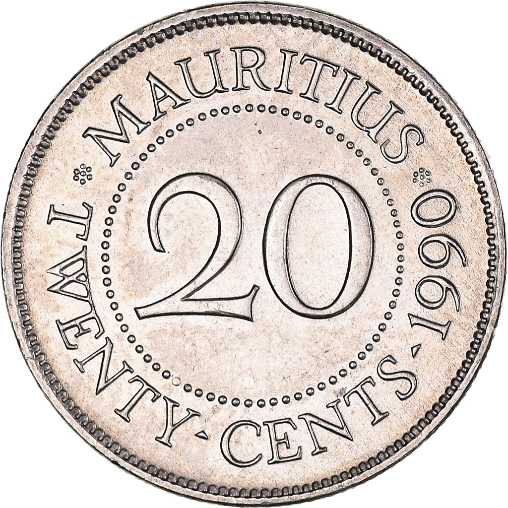 [#389412] moneda, mauricio, 20 cents, 1990, mbc - Compra venta en ...