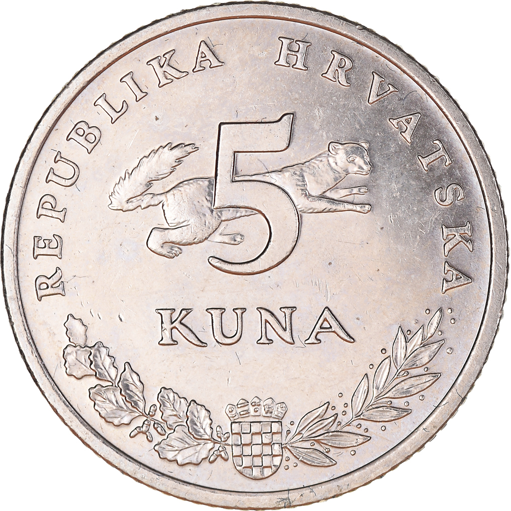 Coin, Croatia, 5 Kuna, 1993, , Copper-Nickel-Zinc, KM:11 | European Coins