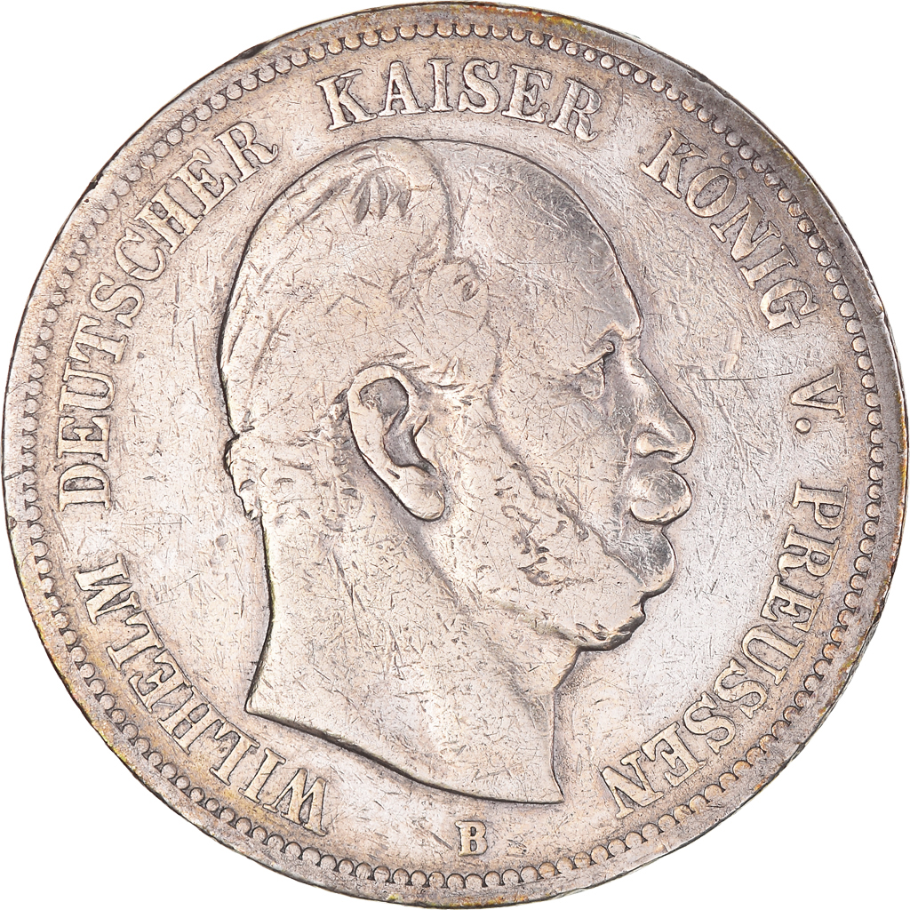 Coin, German States, PRUSSIA, Wilhelm I, 5 Mark, 1876, Hannover,