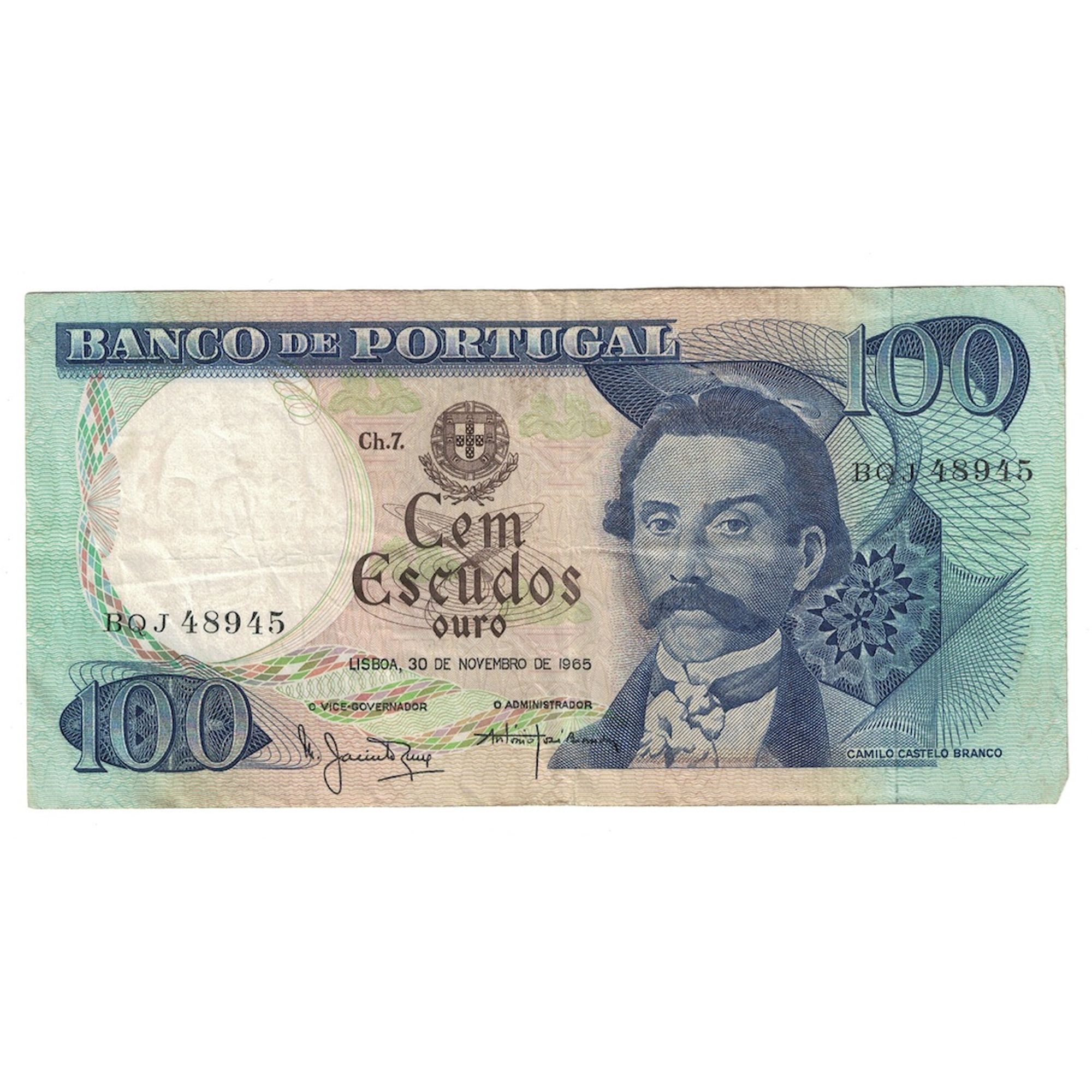 Banknote, Portugal, 100 Escudos, 1965, KM:169a, VF(30-35) | World Paper ...