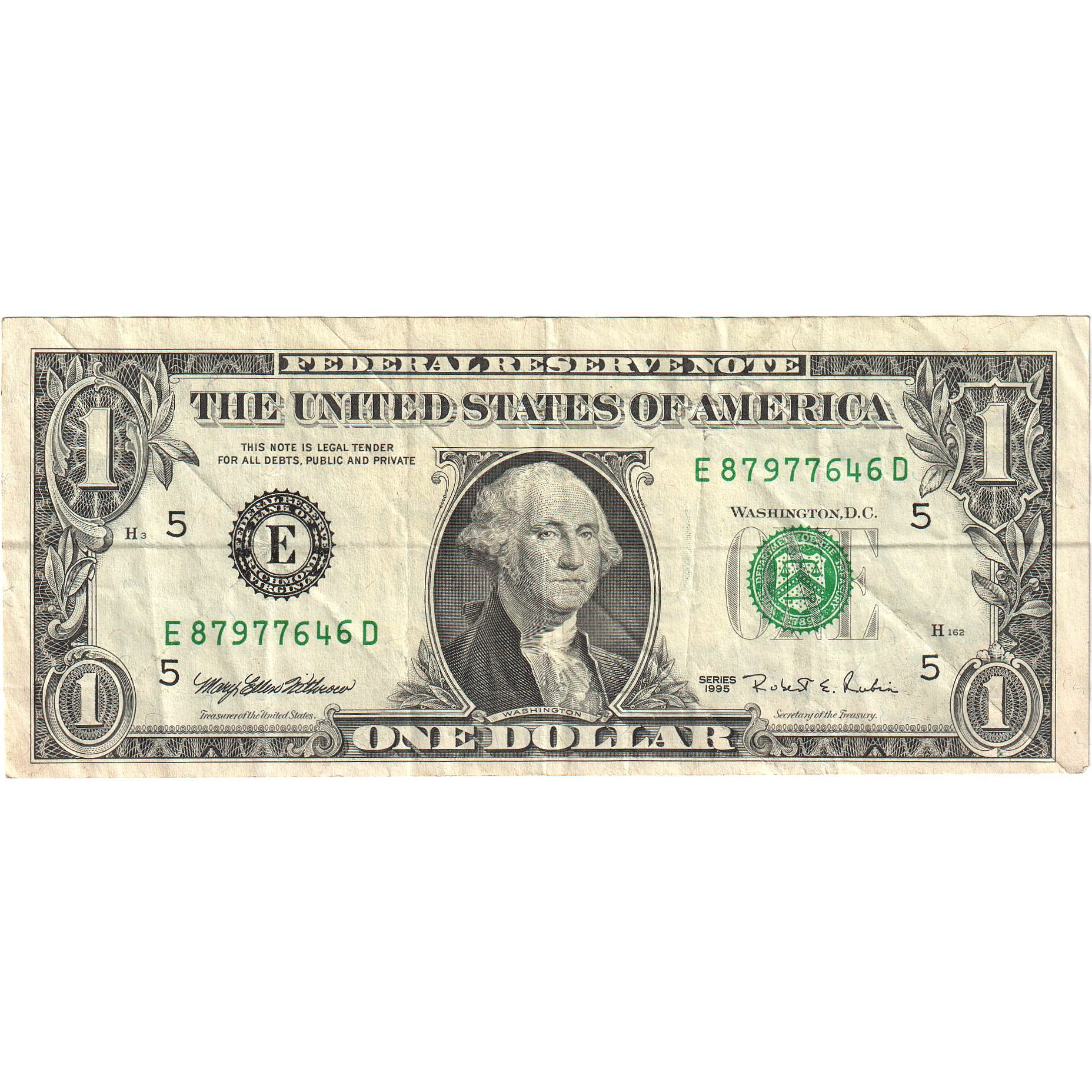Banknote, United States, One Dollar, 1995, Richmond, KM:4239, AU(50-53)