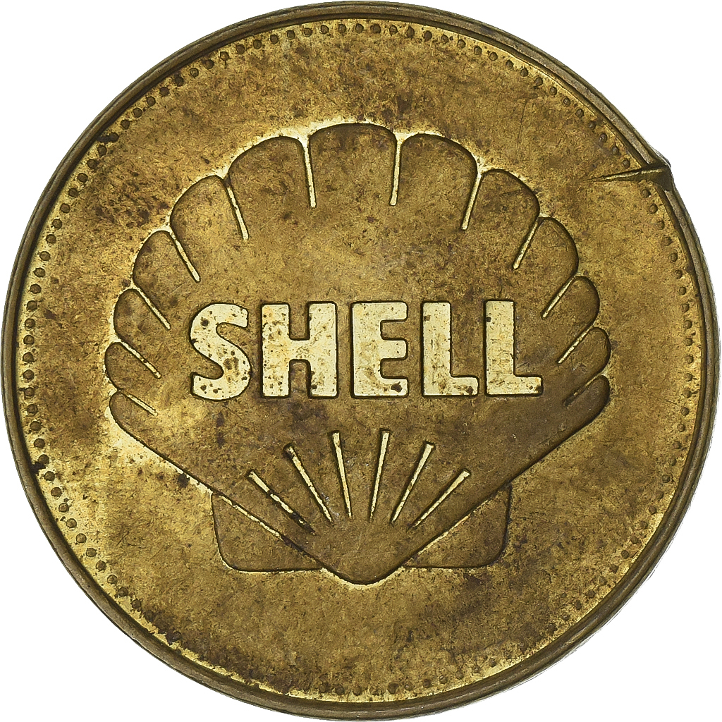 France, Token, Collection Shell, Leonardo Da Vinci, Bronze-Aluminium,