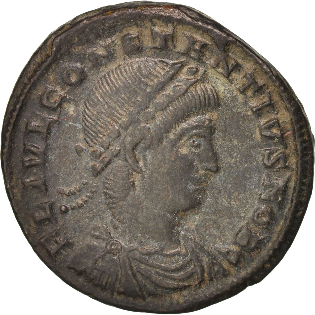 Coin, Constantius II, Follis, Constantinople, , Copper, RIC:82 var.