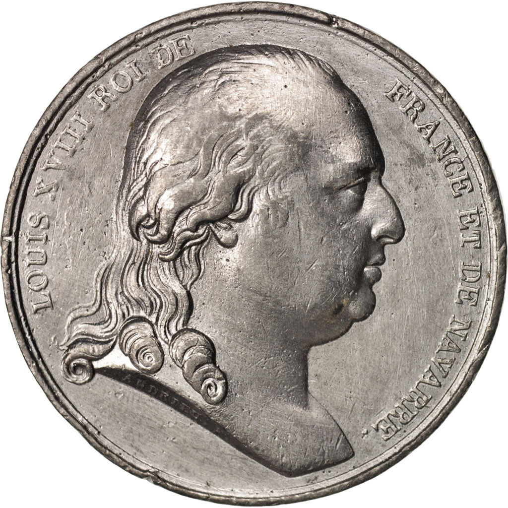 France, Medal, Charte Constitutionnelle, Louis XVIII, History, 1814 ...