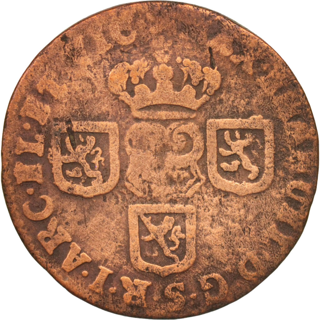 Coin, Spanish Netherlands, NAMUR, Maximilian Emmanuel of Bavaria, Liard ...