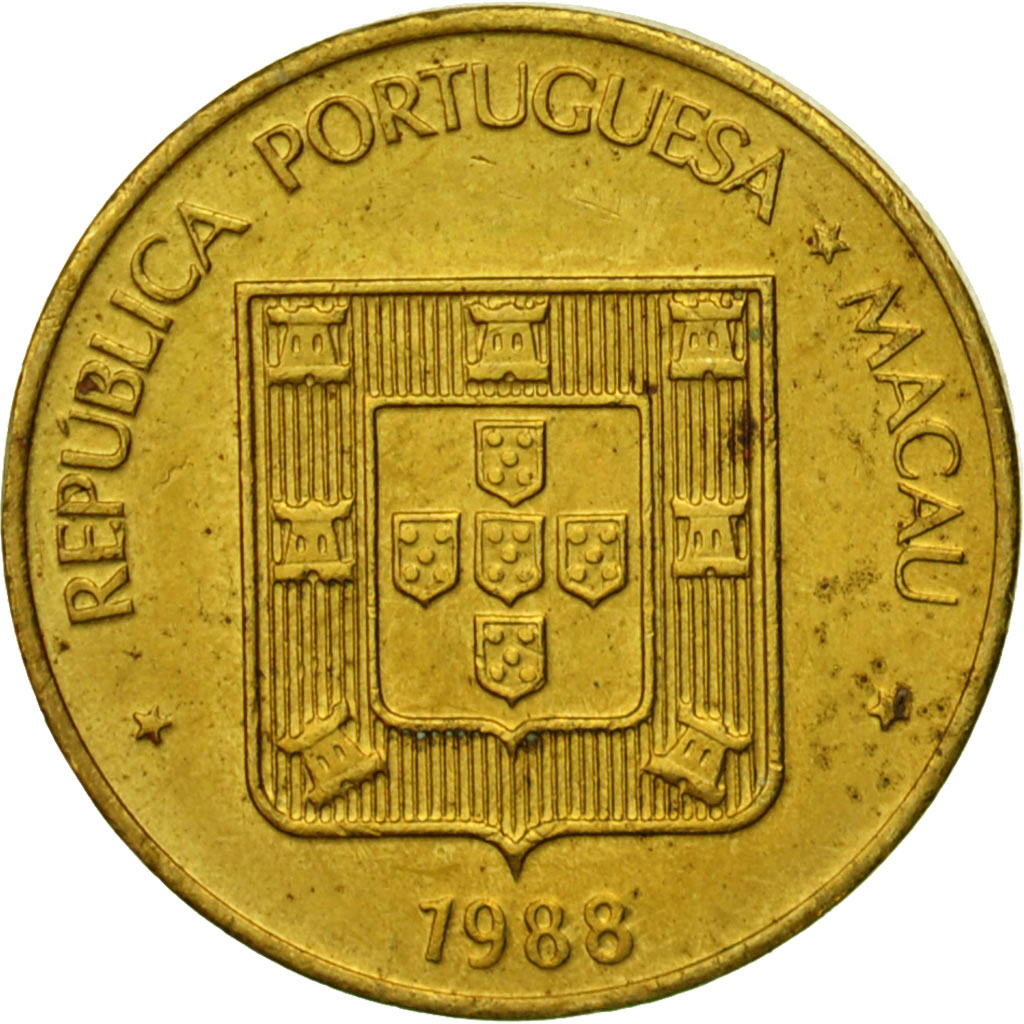 [#425114] moneda, macao, 10 avos, 1988, mbc+, l - Compra venta en ...