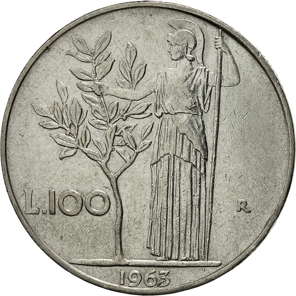 Coin, Italy, 100 Lire, 1963, Rome, , Stainless Steel, KM:96.1