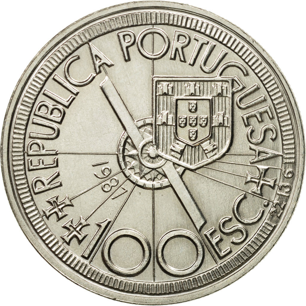 Coin, Portugal, 100 Escudos, 1987, , Copper-nickel, KM:641 | European Coins Coin, Portugal, 100 Escudos, 1987, , Copper-nickel, KM:641 | European Coins