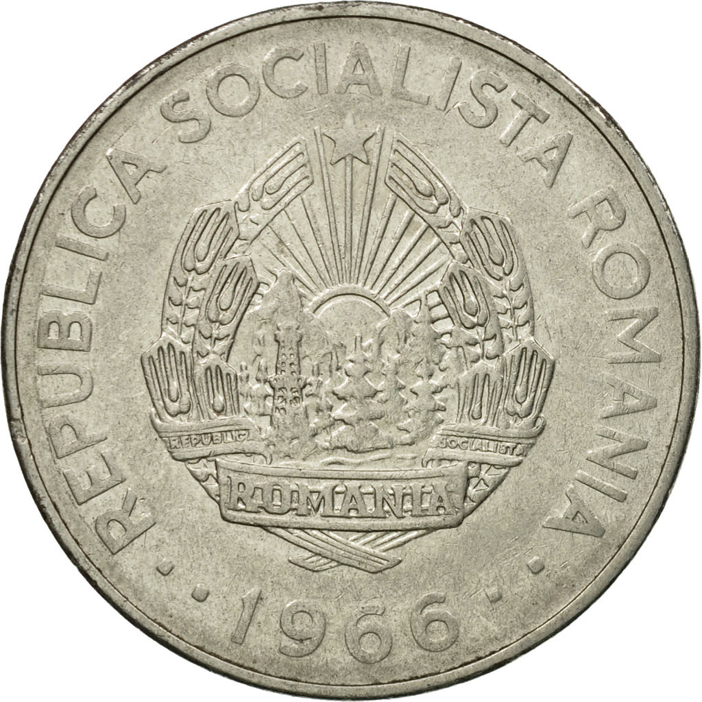 Coin, Romania, 3 Lei, 1966, , Nickel Clad Steel, KM:96 | European Coins