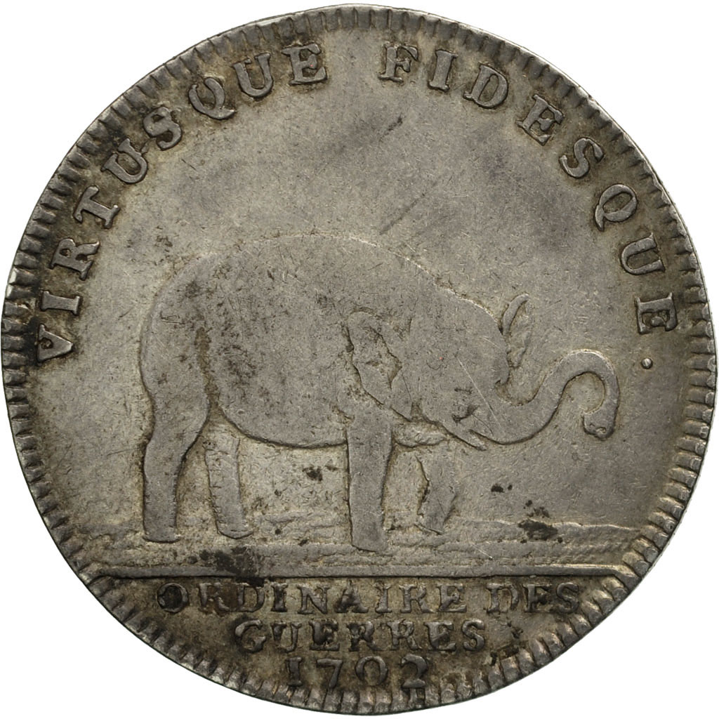 France, Jeton, Royal, Ordinaire des Guerres, Louis XIV, 1702, , Silver