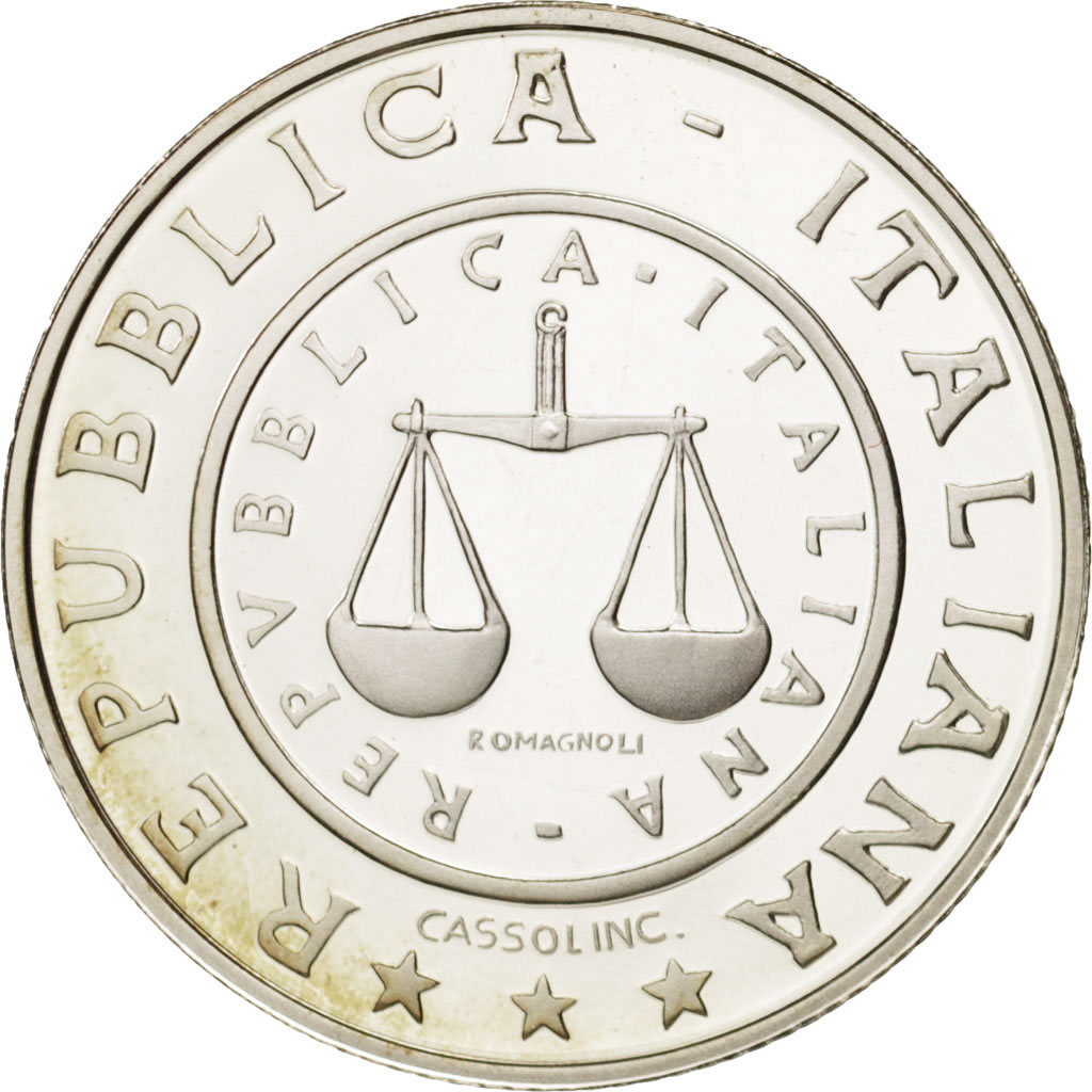 Coin, Italy, Lira, 2001, Rome, , Silver, KM:220 | European Coins