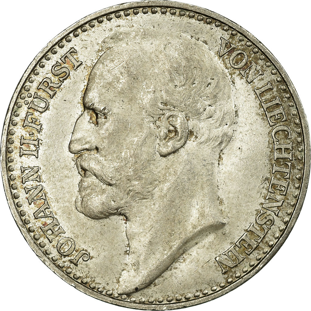 Coin, Liechtenstein, Prince John II, Krone, 1900, , Silver, KM:2