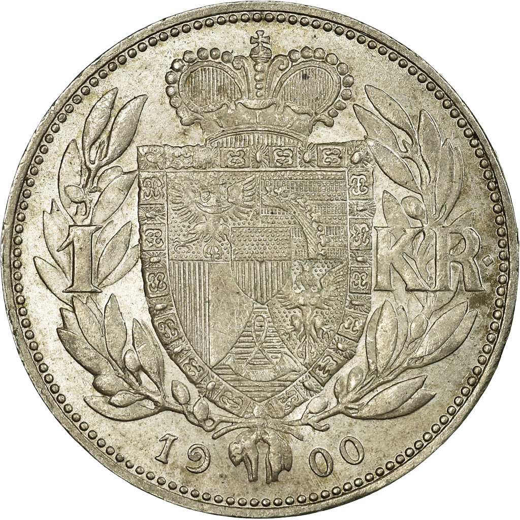 Coin, Liechtenstein, Prince John II, Krone, 1900, , Silver, KM:2