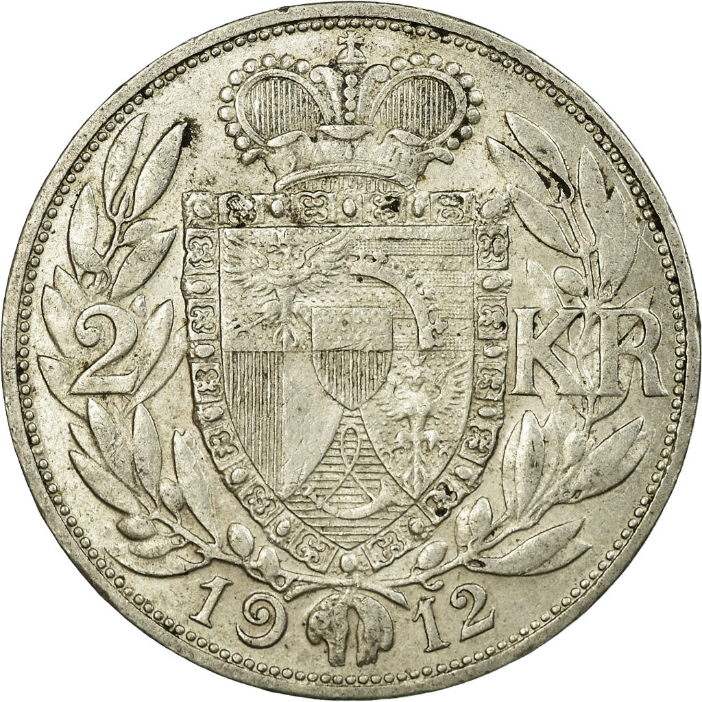Coin, Liechtenstein, Prince John II, 2 Kronen, 1912, , Silver, KM:3