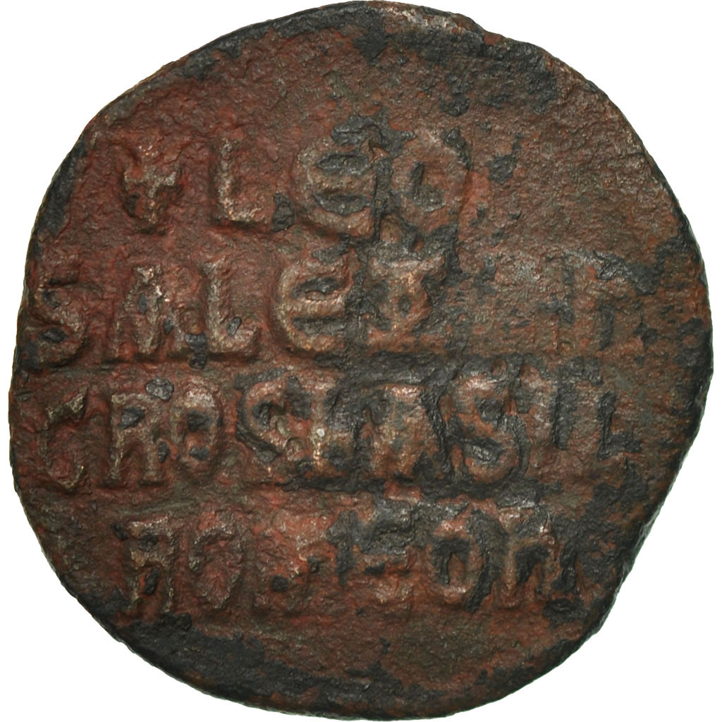 Coin, Leo VI and Alexander, Follis, 886, Constantinople, , Copper