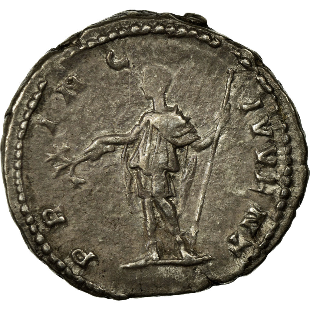 Coin, Geta, Denarius, 200-202, Rome, AU(50-53), Silver, RIC:15a