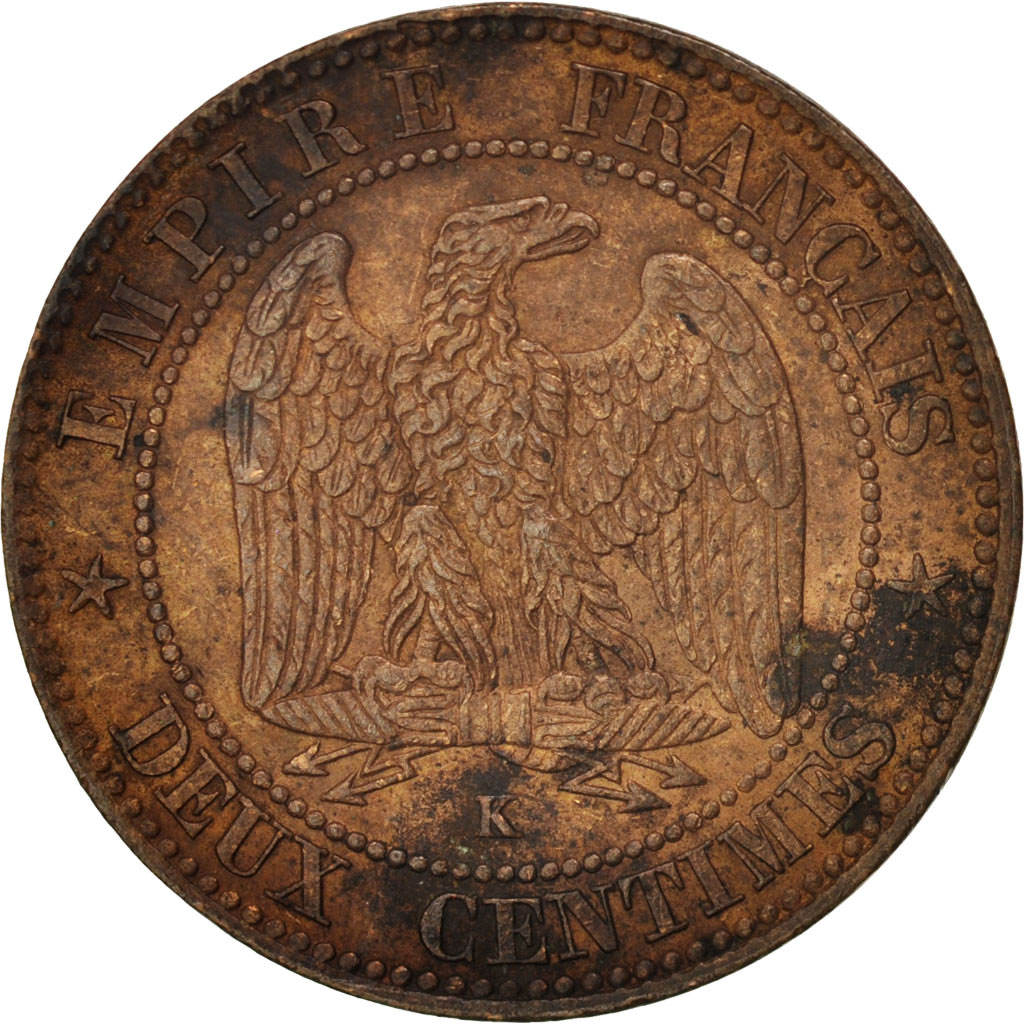Coin, France, Napoleon III, Napoléon III, 5 Centimes, 1855, Bordeaux