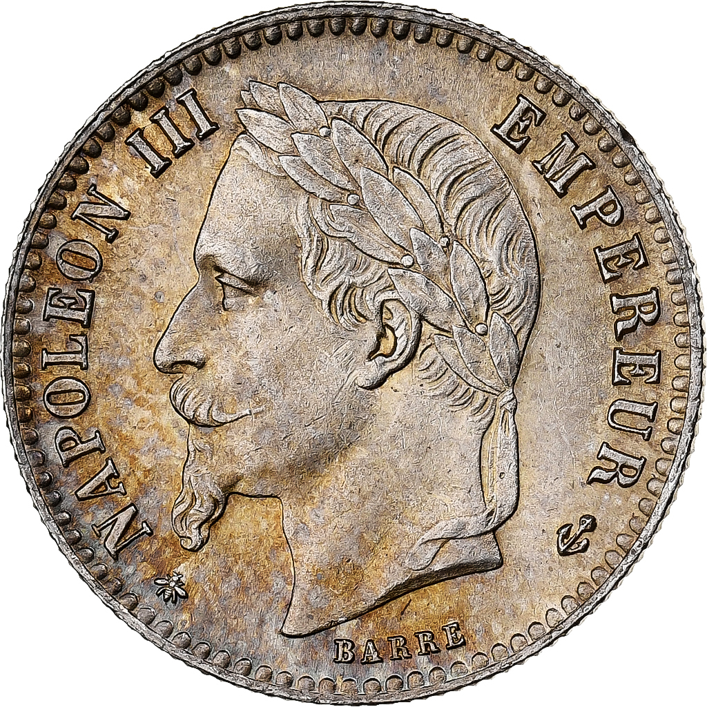 France, Napoleon III, 50 Centimes, 1868, Paris, Silver, , Gadoury:417