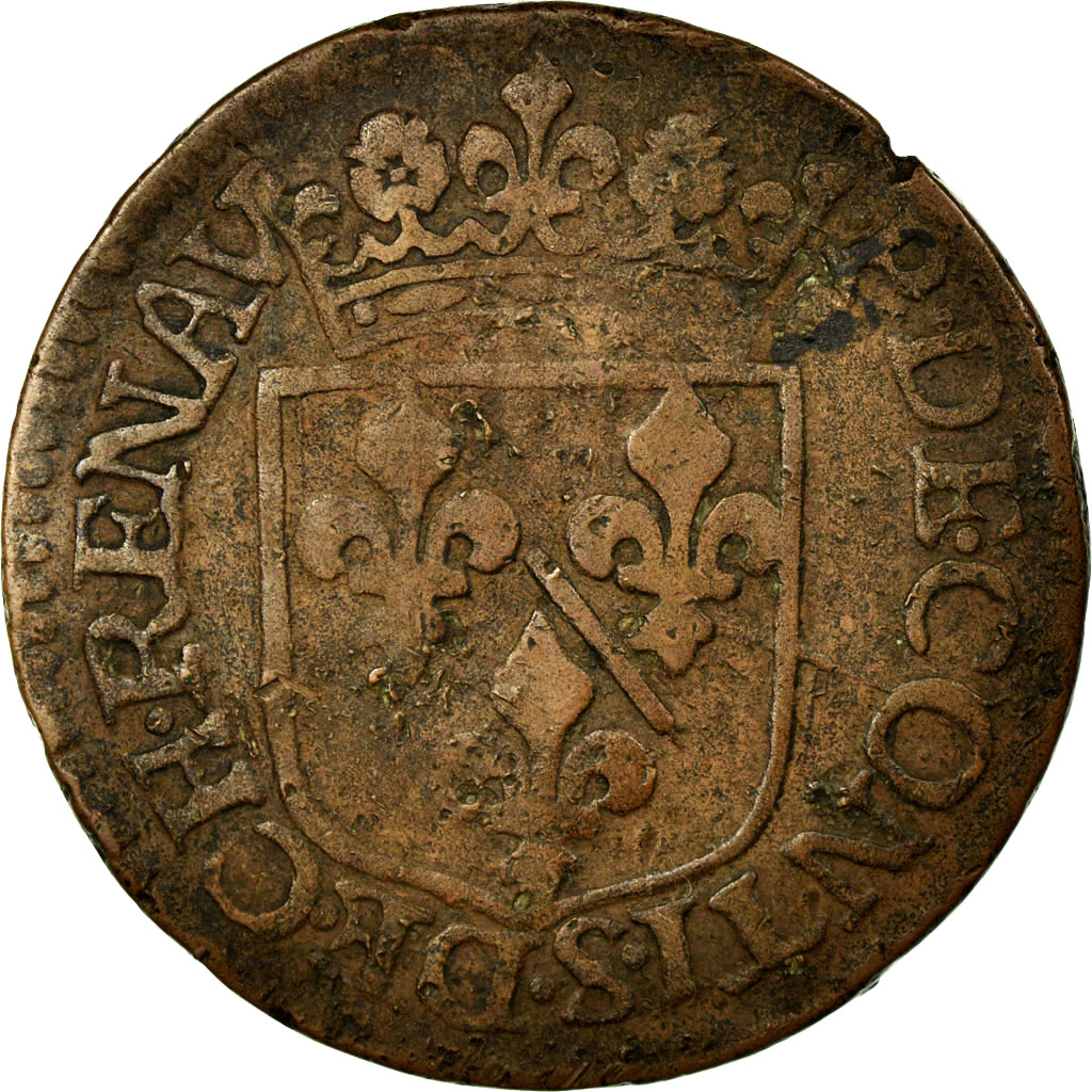 Coin, FRENCH STATES, CHATEAU-RENAUD, Liard, 1613, , Copper, KM:26.2