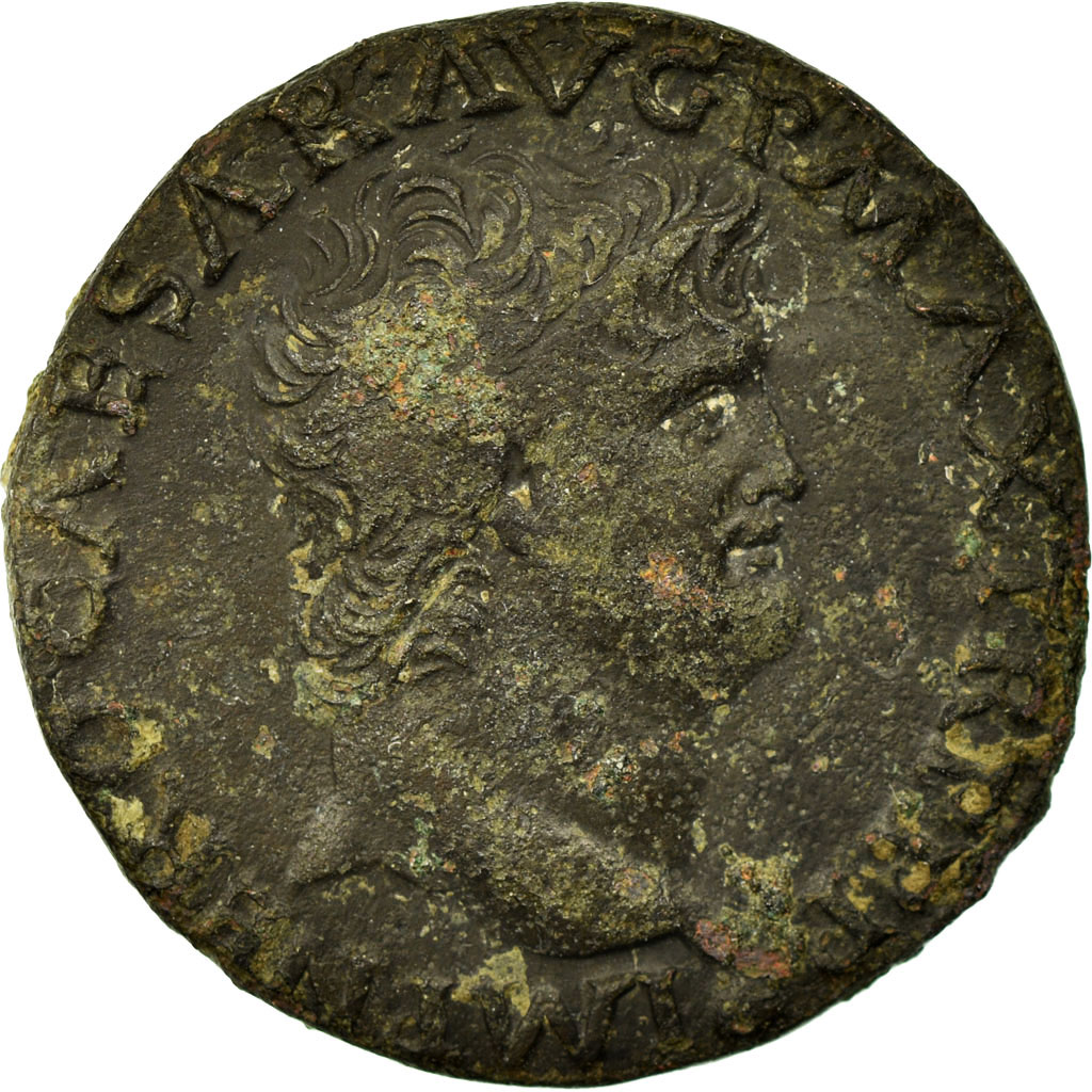 Coin, Nero, As, 66, Lyon - Lugdunum, , Copper, RIC:605 | Roman Imperial ...