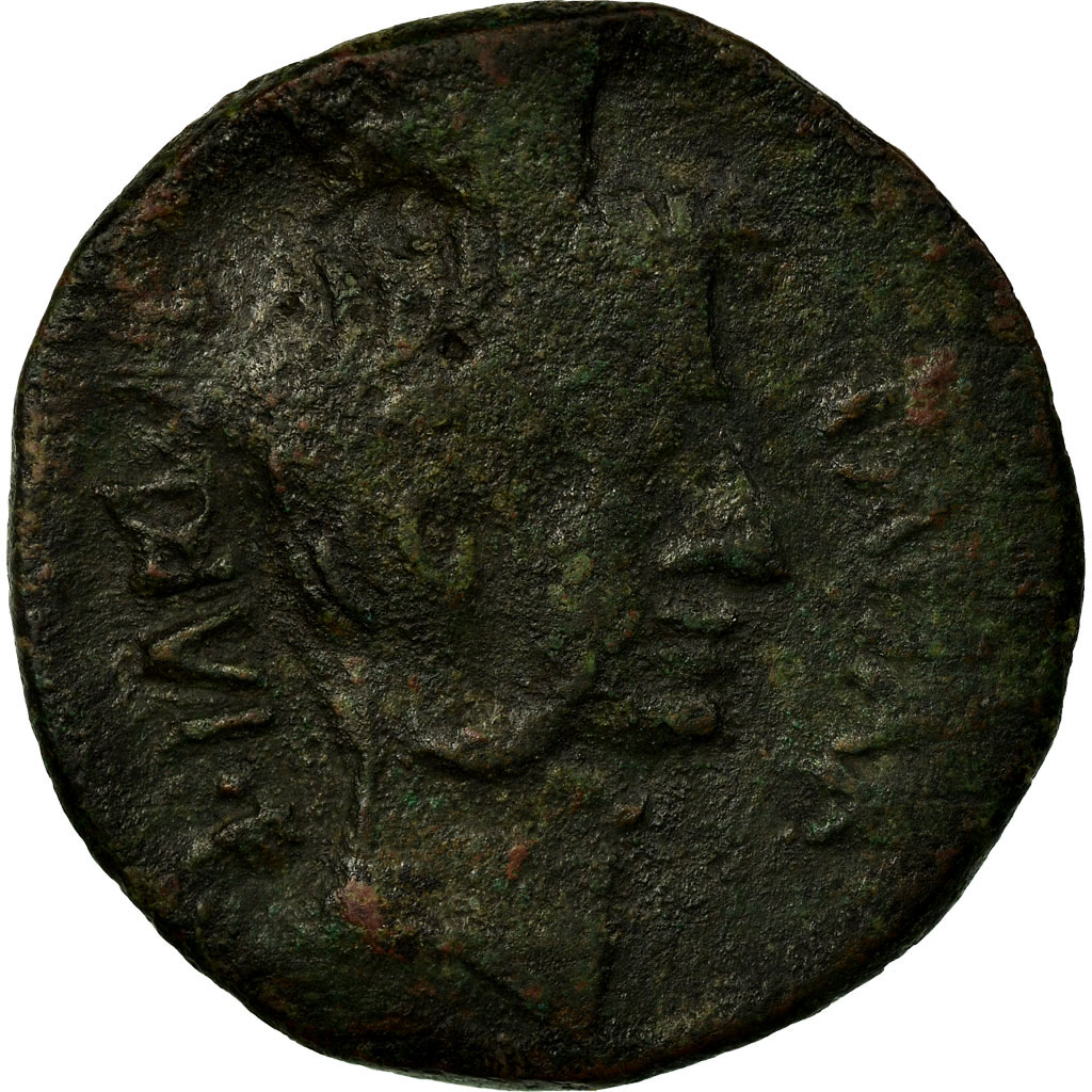 Coin, Octavian & Divus Julius Caesar, Dupondius, 38 BC, Southern Italy