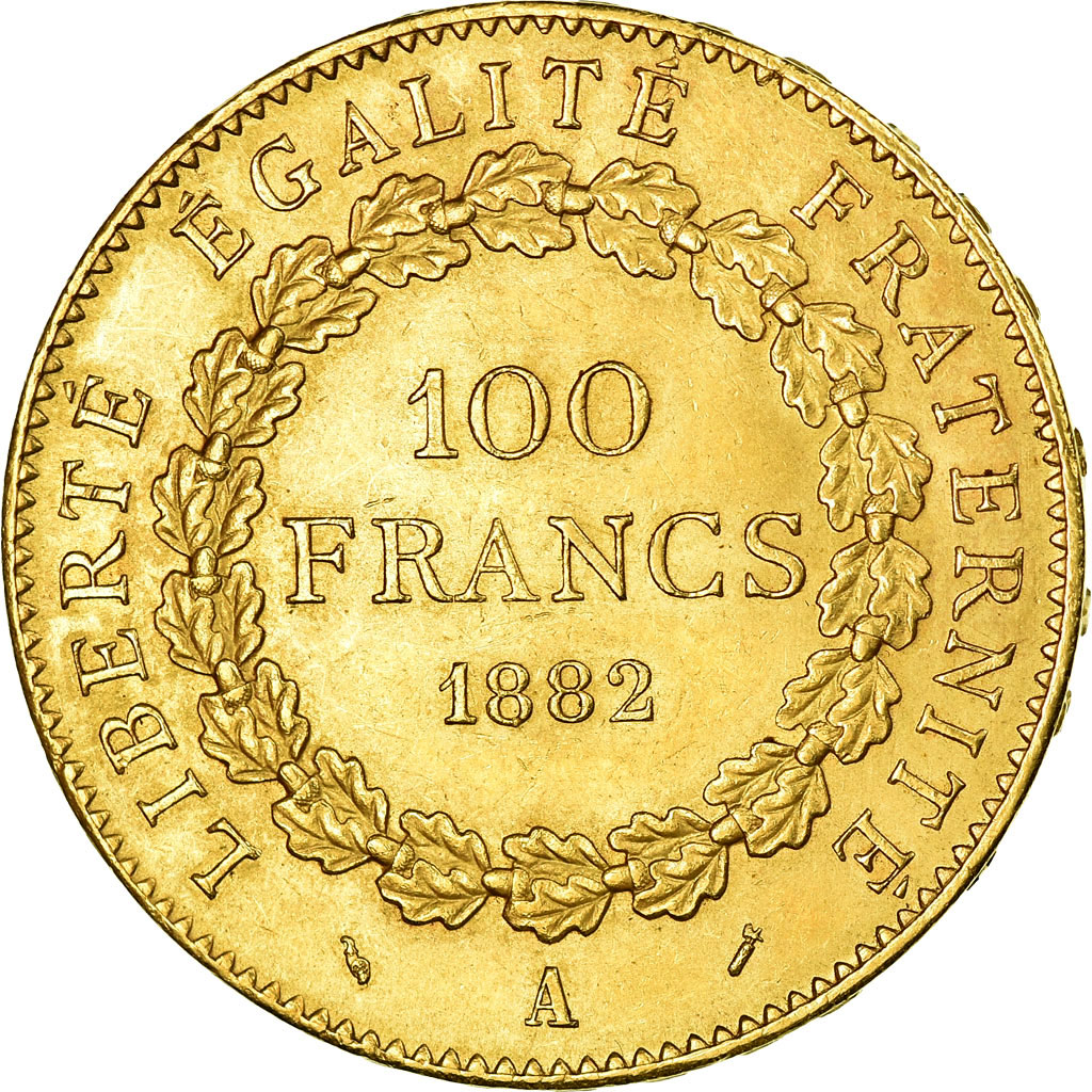 Coin, France, Génie, 100 Francs, 1882, Paris, , Gold, KM:832 | European ...