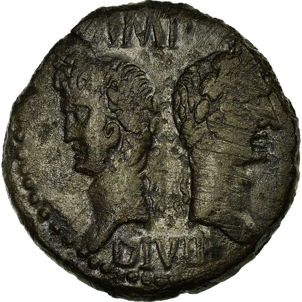 Coin, Augustus, Dupondius, 10-14 AD, Nîmes, , Bronze, RIC:160