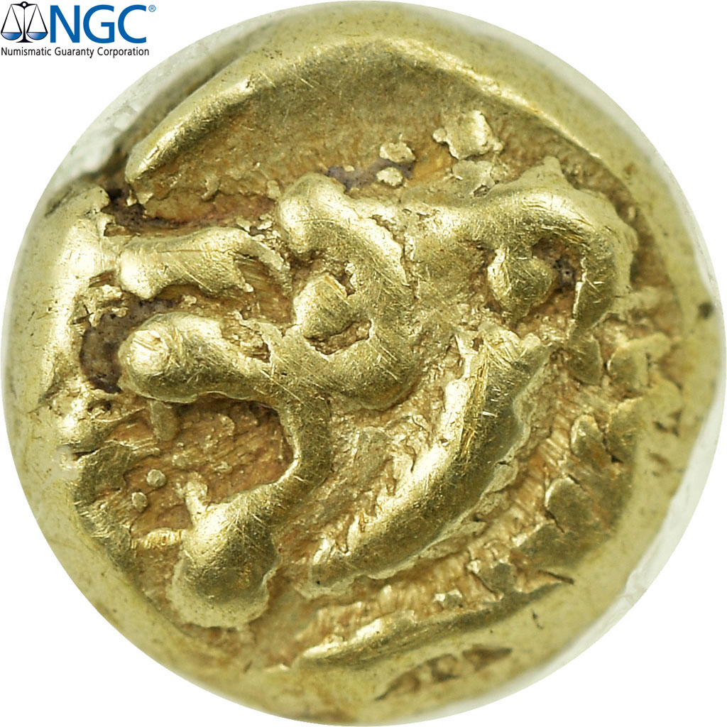 Lydian Lion Croesus Lion And Bull "Light Series" Gold Stater NGC CHMS