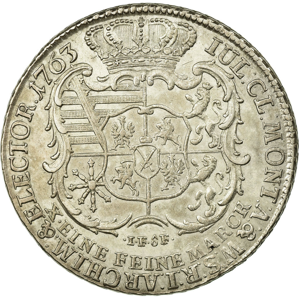 Coin, German States, SAXONY-ALBERTINE, Friedrich Christian, Thaler, 1763