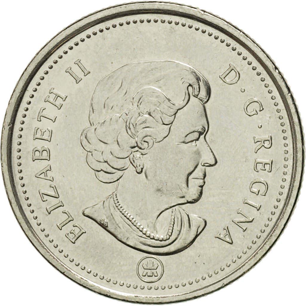 Coin, Canada, Elizabeth II, 25 Cents, 2011, Royal Canadian Mint, Winnipeg