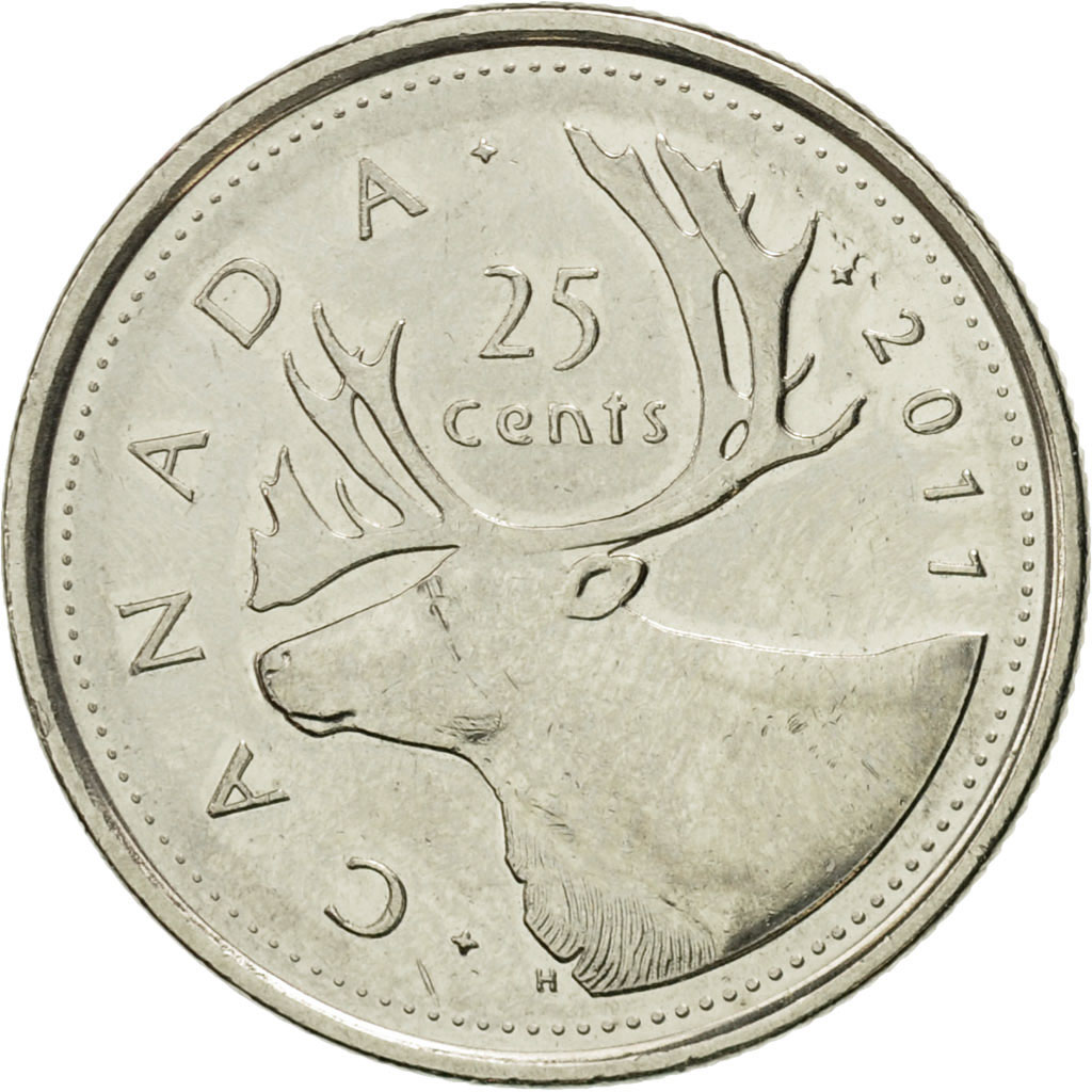 Coin, Canada, Elizabeth II, 25 Cents, 2011, Royal Canadian Mint, Winnipeg