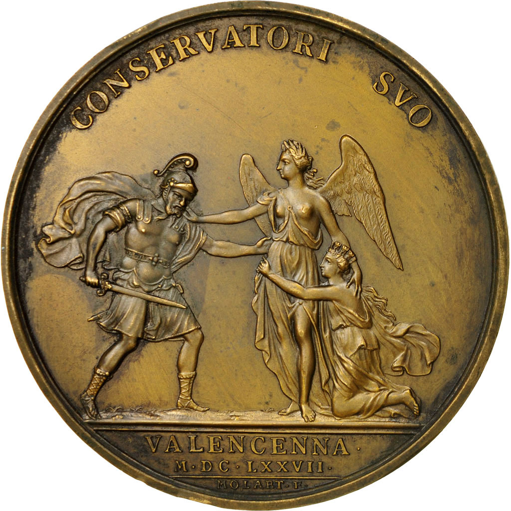 France, Medal, Ludovicus Magnus Rex Christianissimus, 1677, Molart,