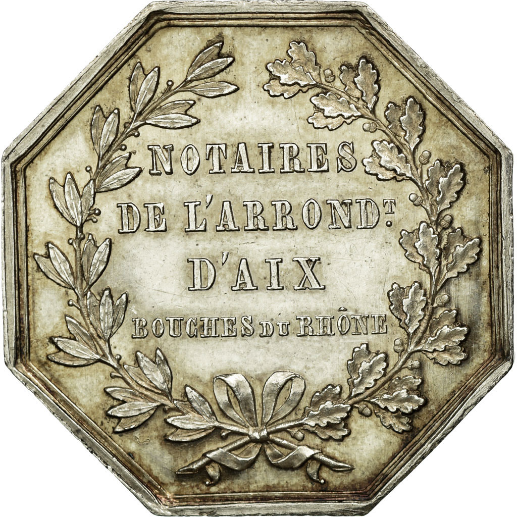 France, Token, Notaires de l'Arrondissement d'Aix, Bouches du Rhône,