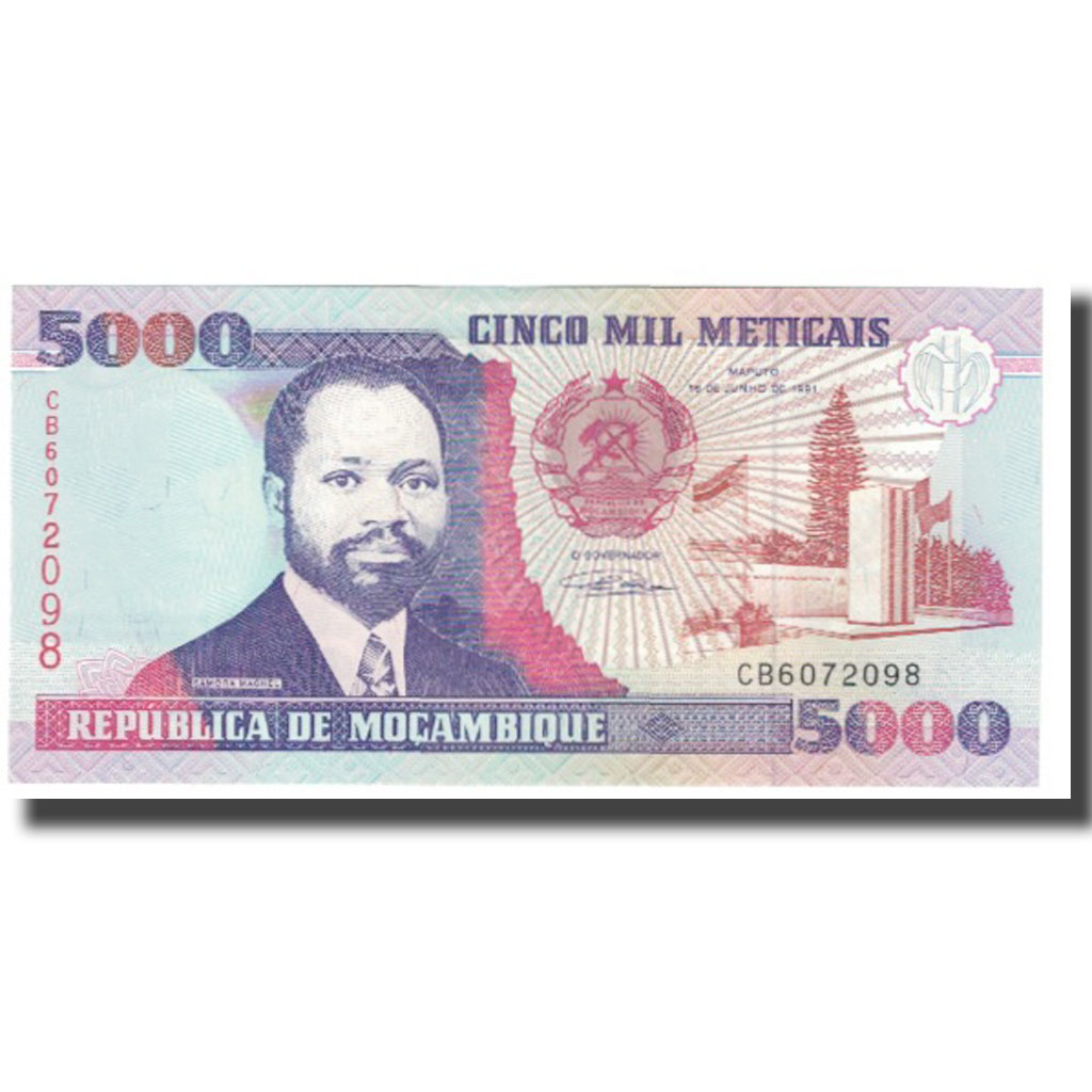 [#616183] billete, 5000 meticais, 1991, mozambi - Compra venta en ...