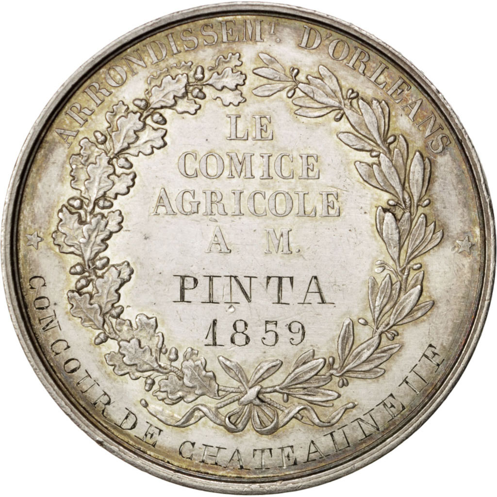 France, Medal, Second French Empire, Silver, Barre, | Tokens & Medals