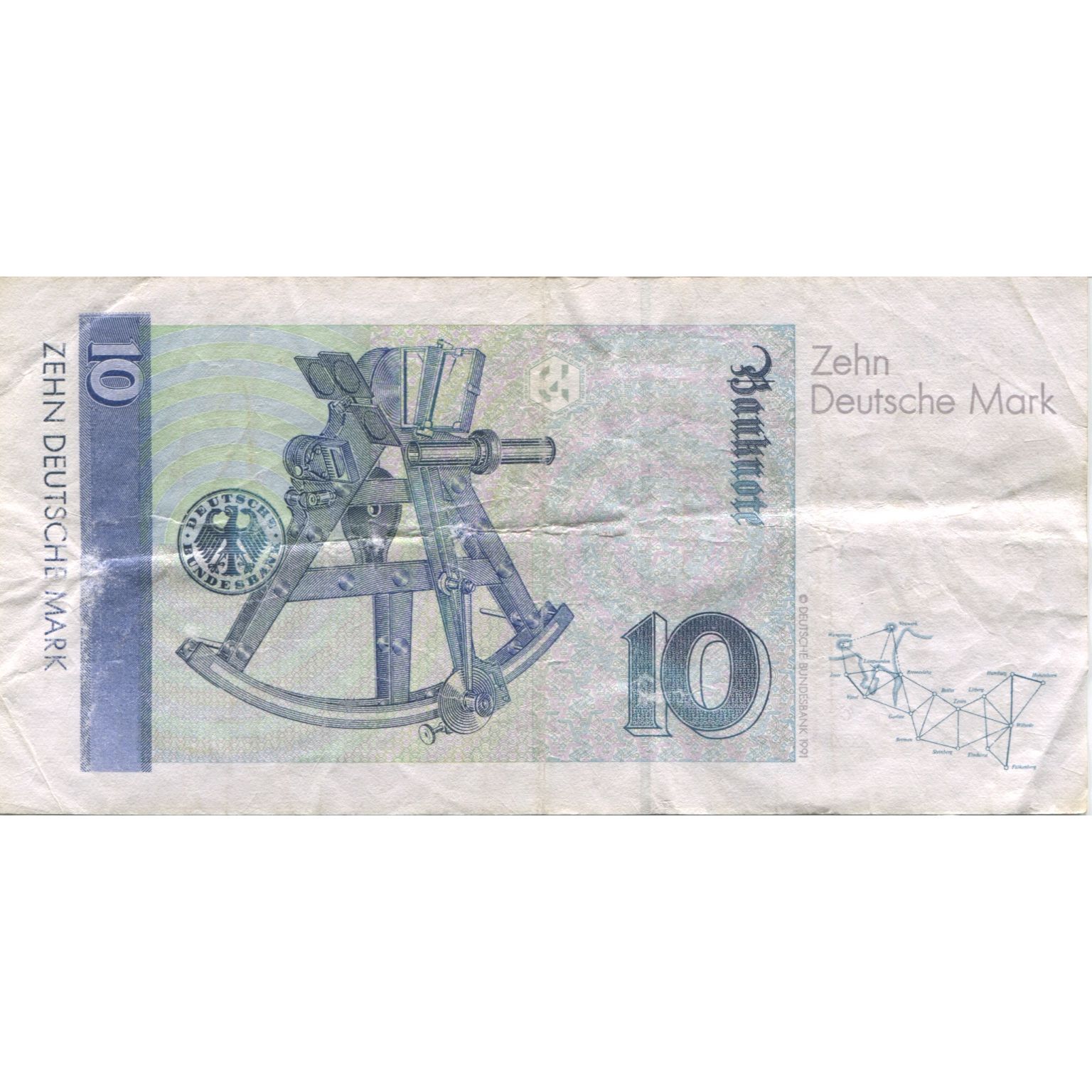 Banknote, GERMANY - FEDERAL REPUBLIC, 10 Deutsche Mark, 1989, 1989-01-02