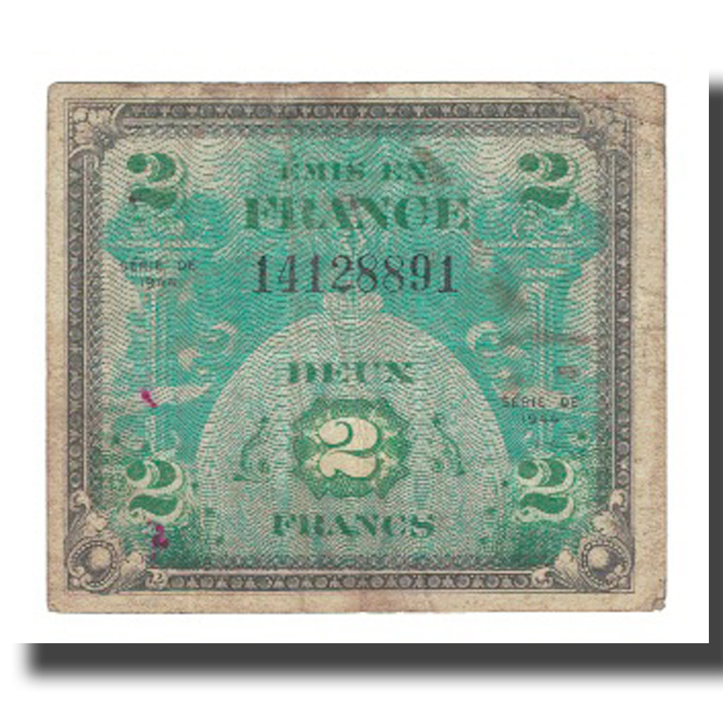 [#632532] francia, 2 francs, flag/france, 1944, - Compra venta en ...