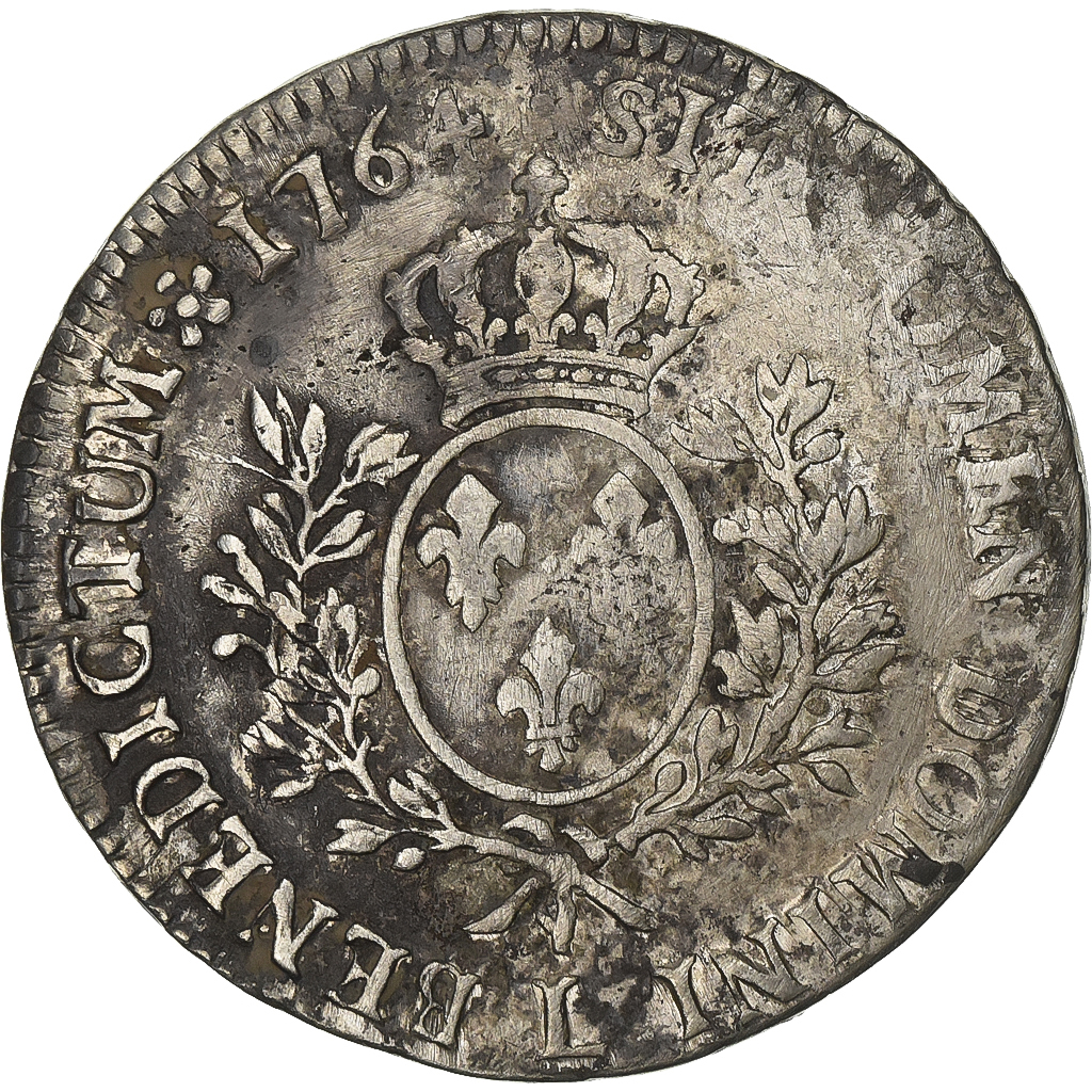 France, Louis XV, Écu au bandeau, 1764, Bayonne, Silver, | European Coins