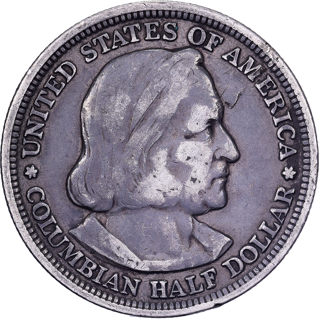 United States, Half Dollar, 1893, Philadelphia, Columbian Exposition ...