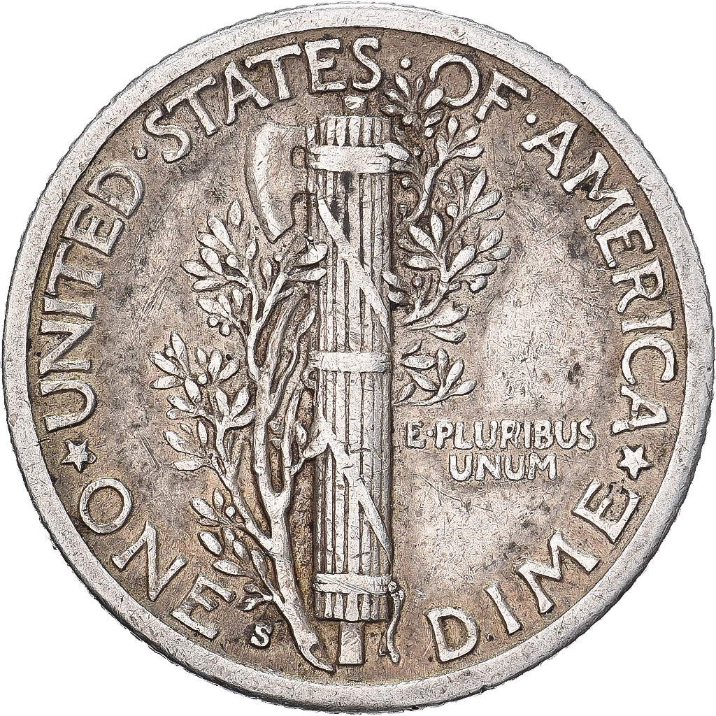 United States, Dime, Mercury, 1935, U.S. Mint, Silver, , KM:140