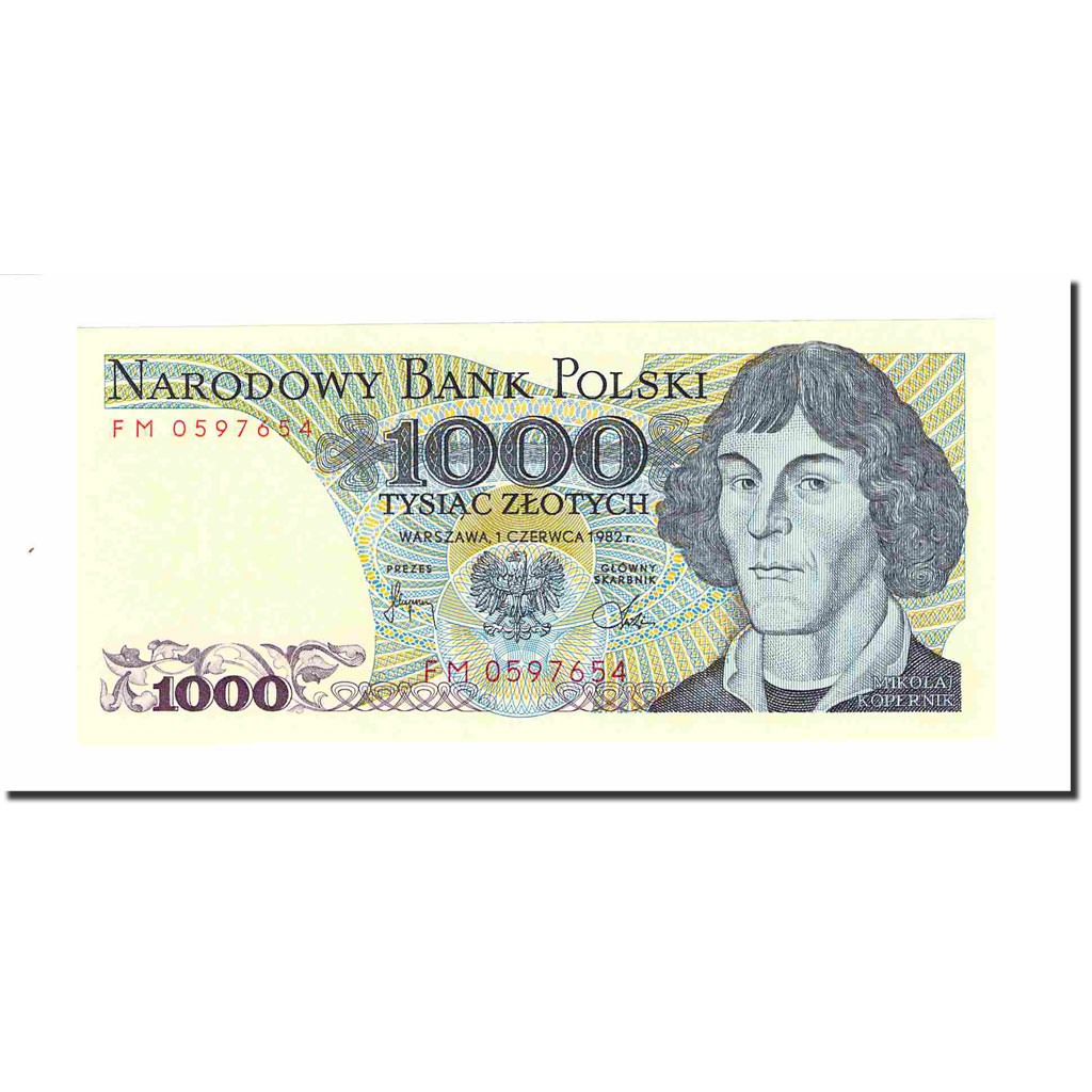 Banknote, Poland, 1000 Zlotych, 1982, 1982-06-01, KM:146c, UNC(60-62)