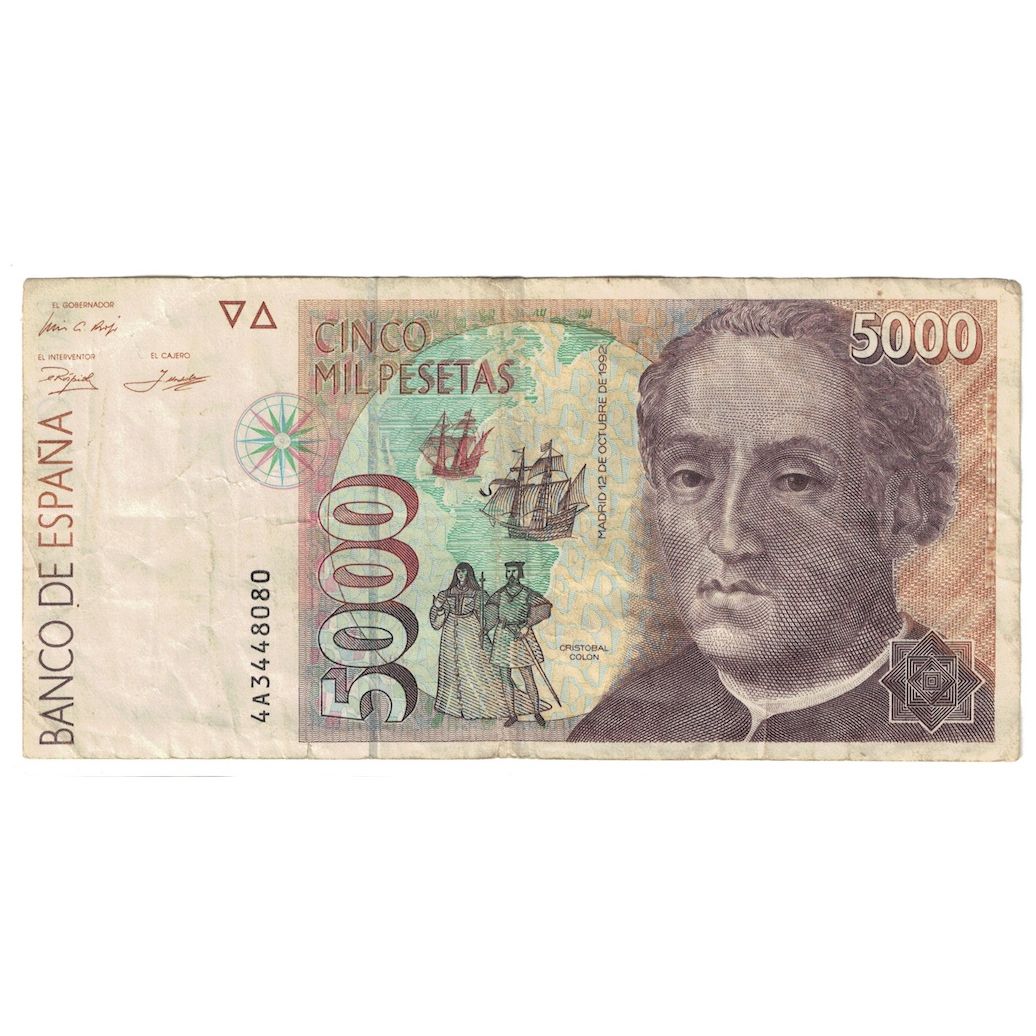 [#649983] billete, 5000 pesetas, 1992, españa, - Compra venta en ...