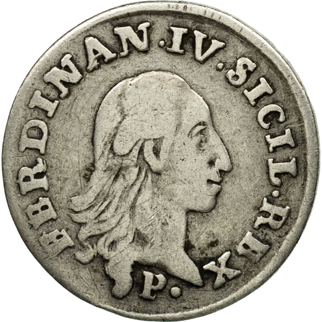 Coin, ITALIAN STATES, NAPLES, Ferdinando IV, 10 Grana, 1792, Naples,