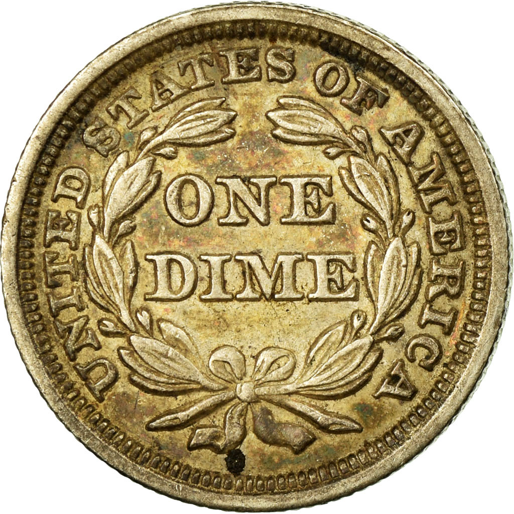 Coin, United States, Seated Liberty Dime, Dime, 1850, U.S. Mint ...