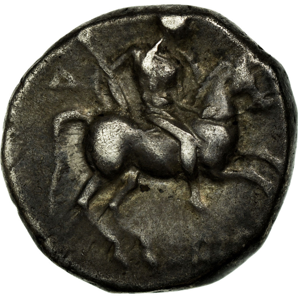 Coin, Taras, son of Poseidon, Didrachm, Tarentum, , Silver, SNG